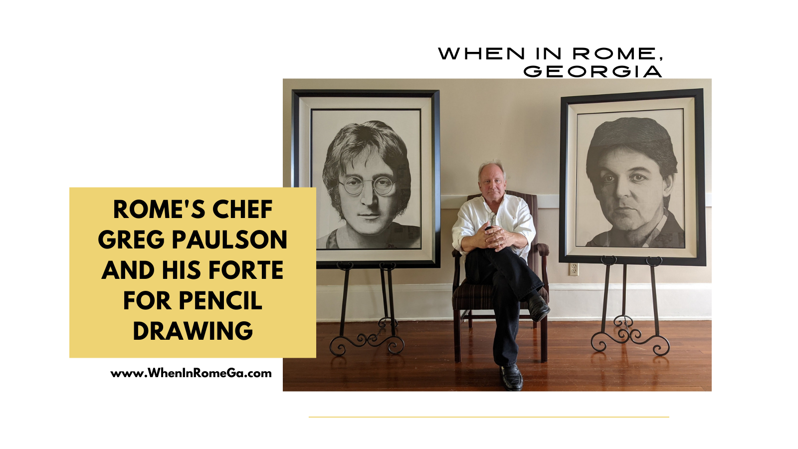 Rome’s Chef Greg Paulson And His Forte For Pencil Drawing