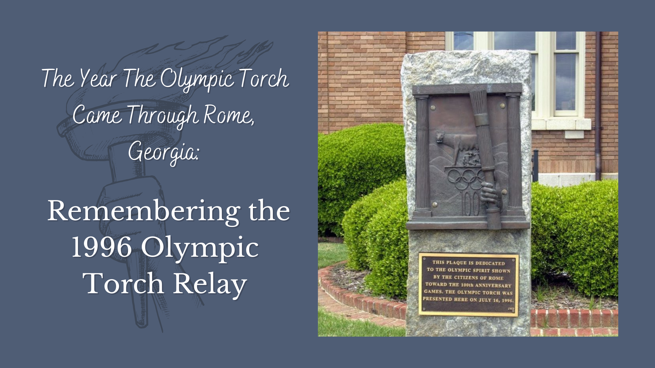 More Than A Plaque: Rome’s Olympic Torch Legacy Lives On